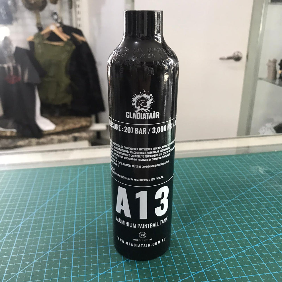 A13 tank Paintball Cylinder – 13ci (Tank only) – Custom Gel Blasters