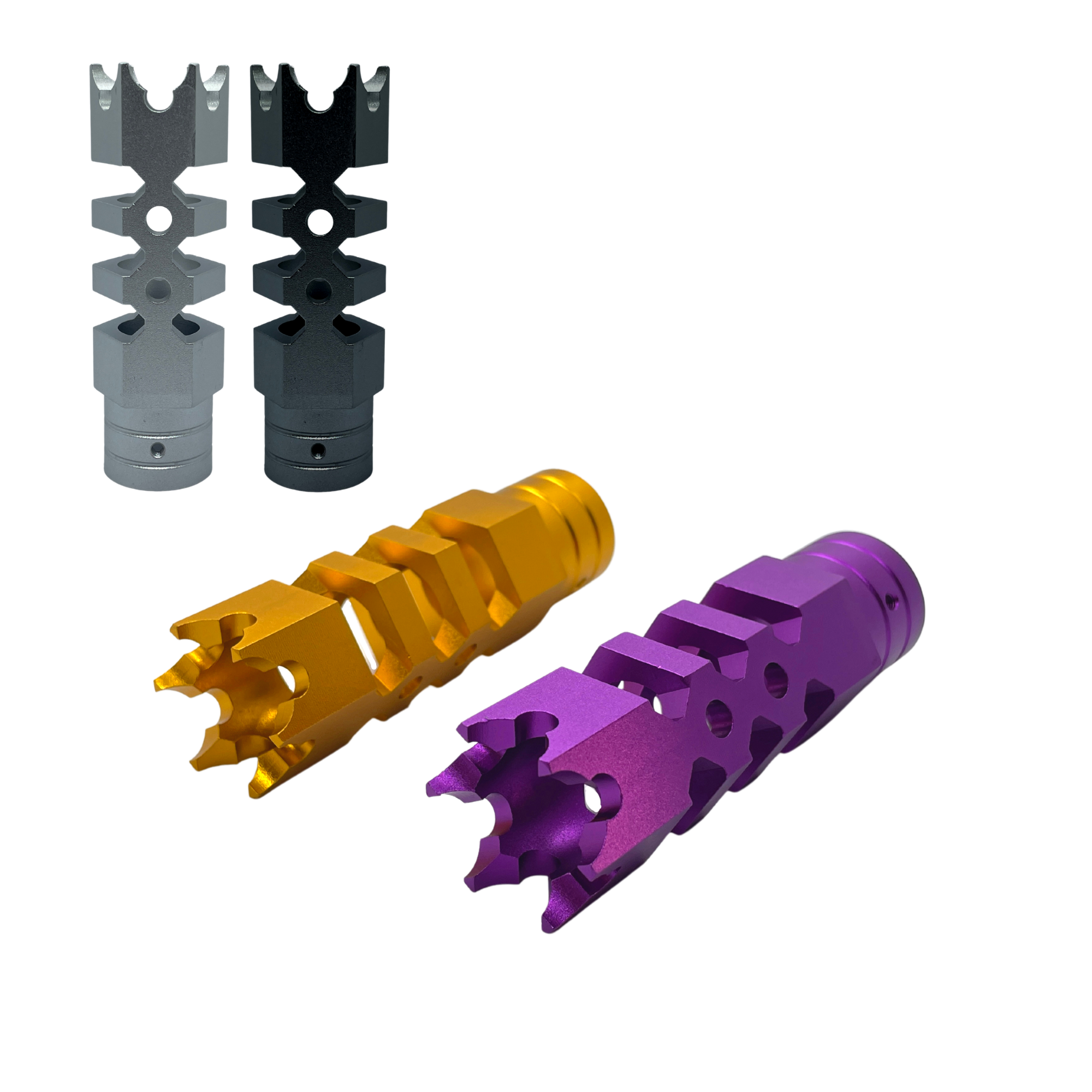 Aluminium Predator 19mm Grub Flash Hider – Custom Gel Blasters