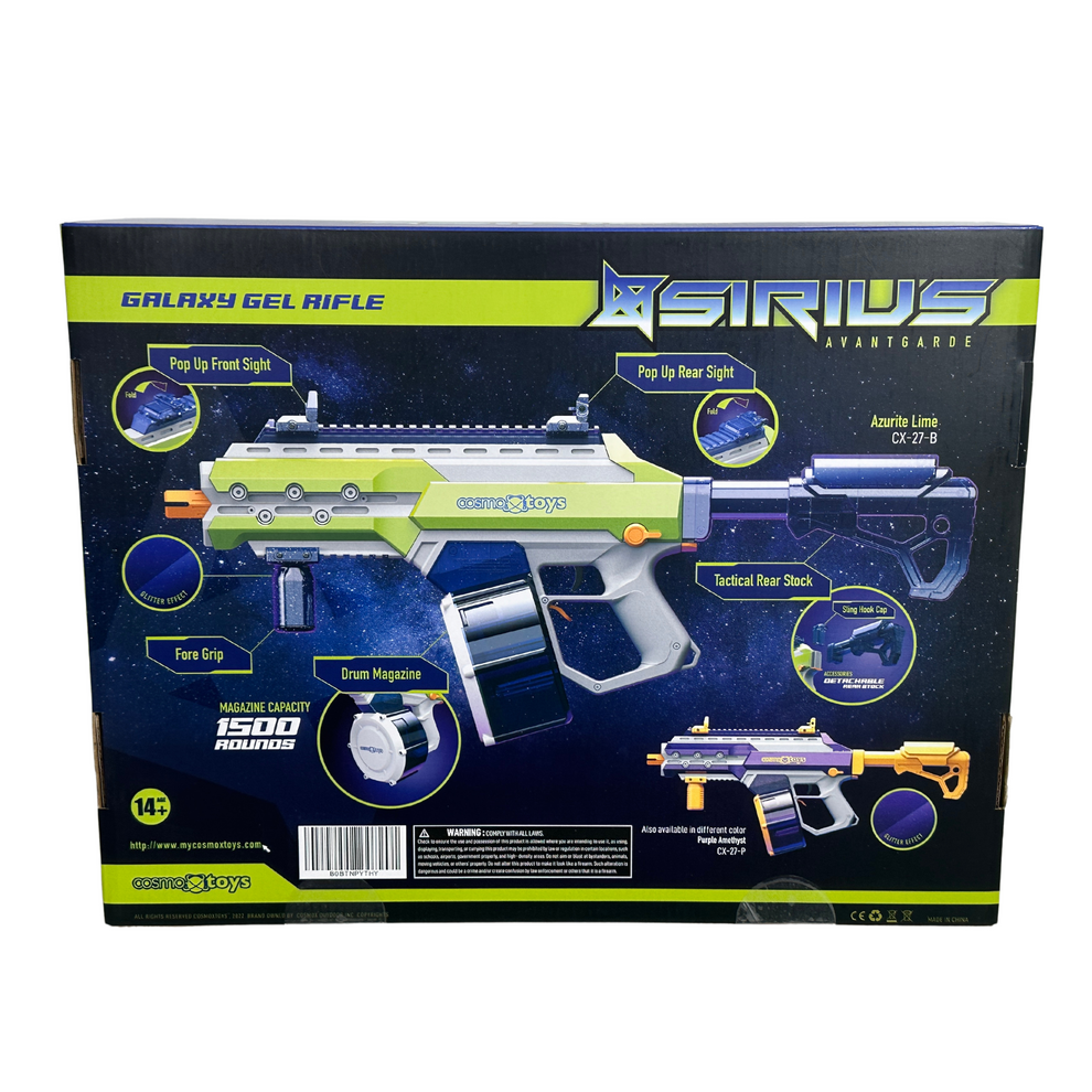 CosmoX Sirius Sci-Fi Rifle - Gel Blaster (Blue) – Custom Gel Blasters
