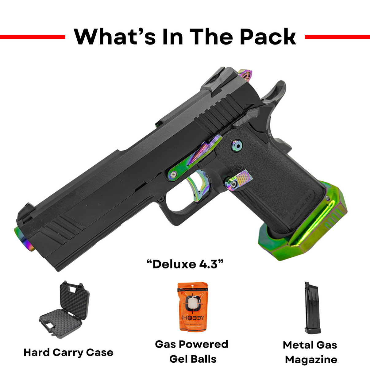 "Deluxe" 4.3 Competition Custom Hi-Capa - Gel Blaster (Metal) – Custom ...