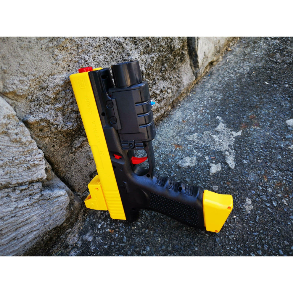 JINMING X2 GLOCK 18 Pistol Gel Blaster With Stick Mag And Drum Mag ...