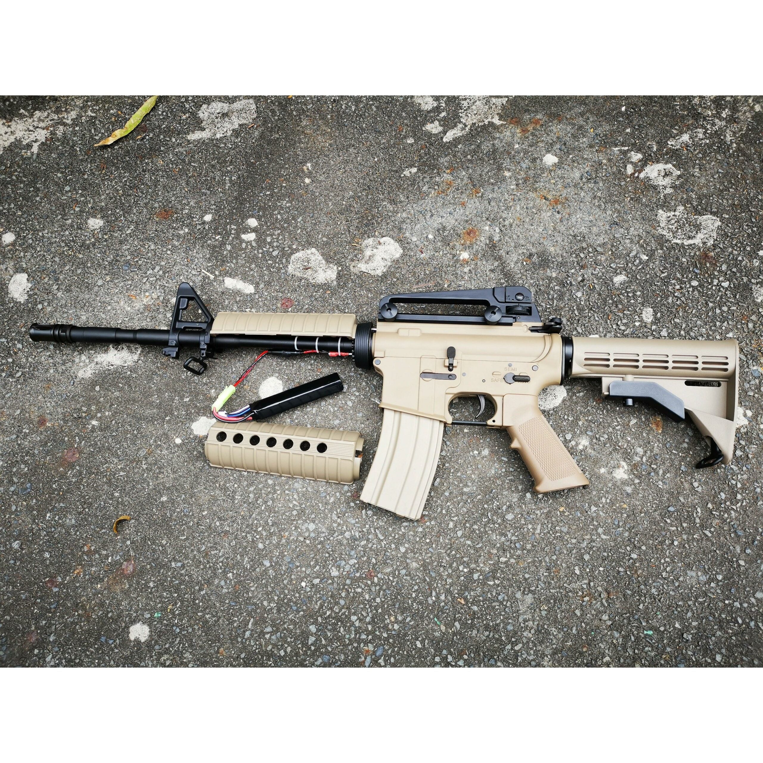 CYMA Sport M4A1 Style Metal Gel blaster AEG Colour: Tan – Custom Gel ...