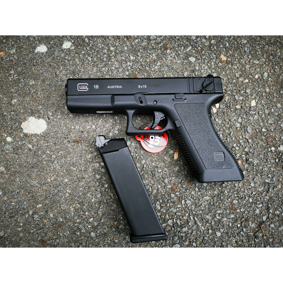 DOUBLE BELL Glock 18 GEN2 Gas Blowback Gel Blaster Green Gas Version S ...