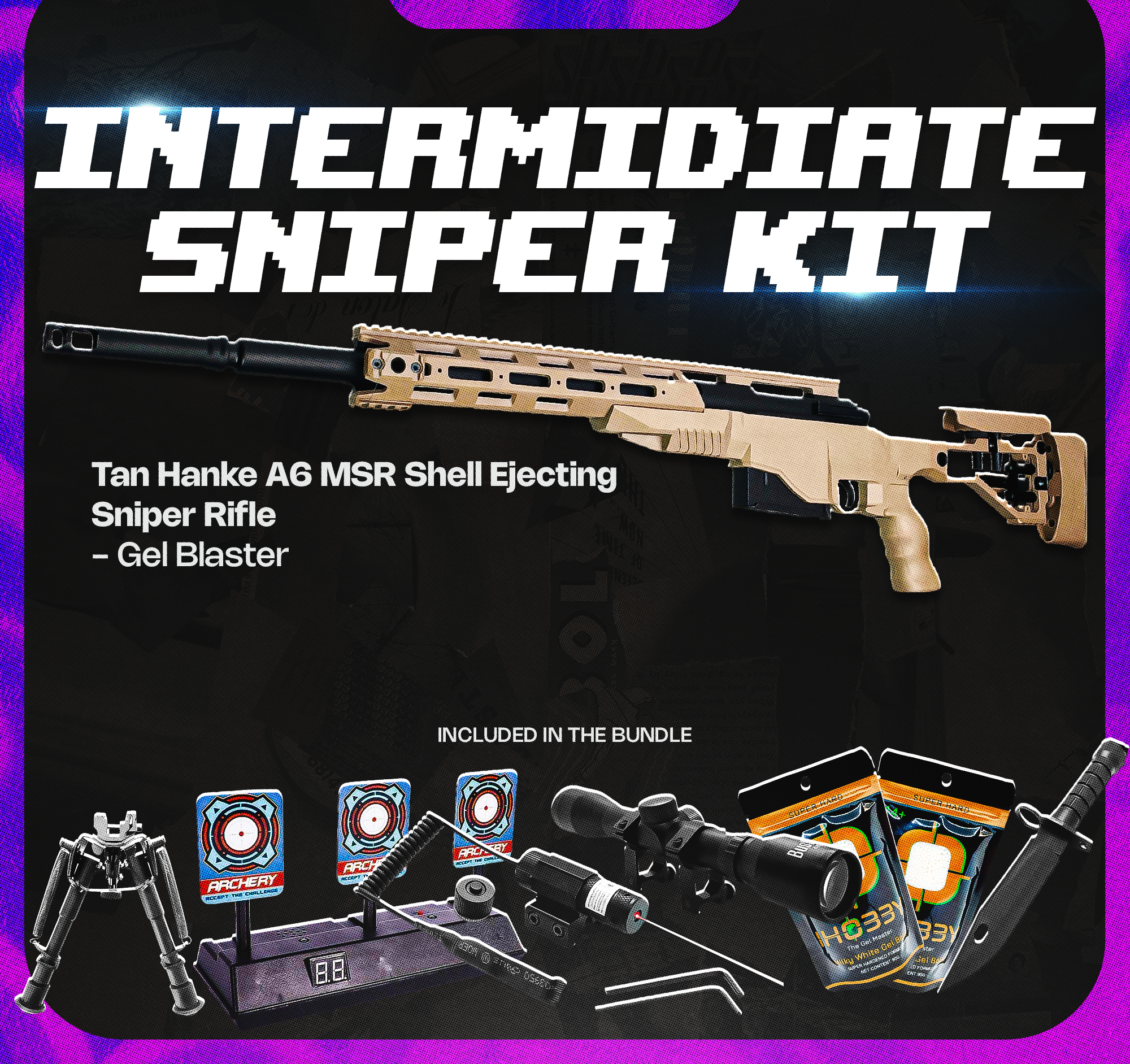Intermediate Precision Sniper Kit - Tan – Custom Gel Blasters