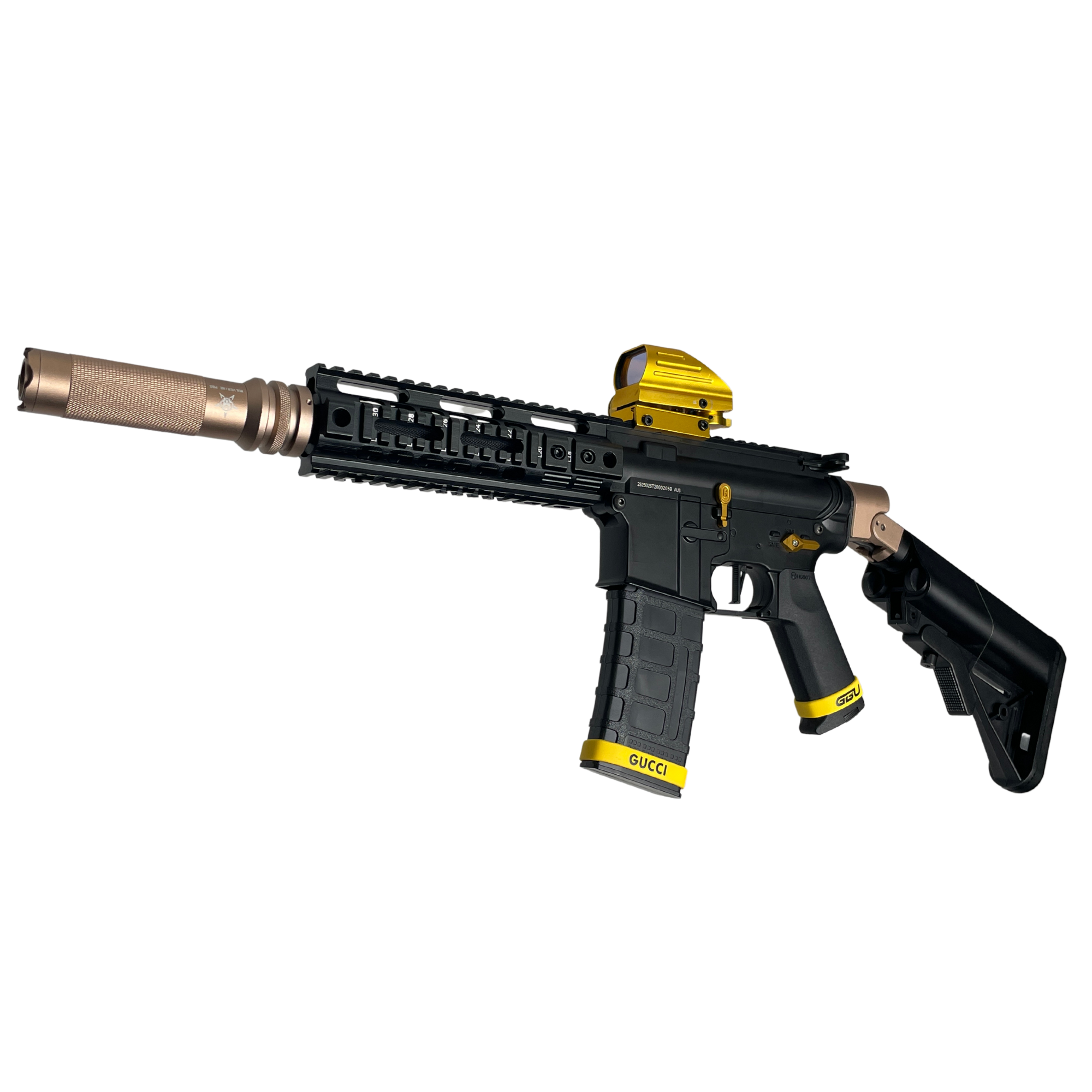 "Speedy Gold" Comp CGB Custom - Gel Blaster (Metal) – Custom Gel Blasters