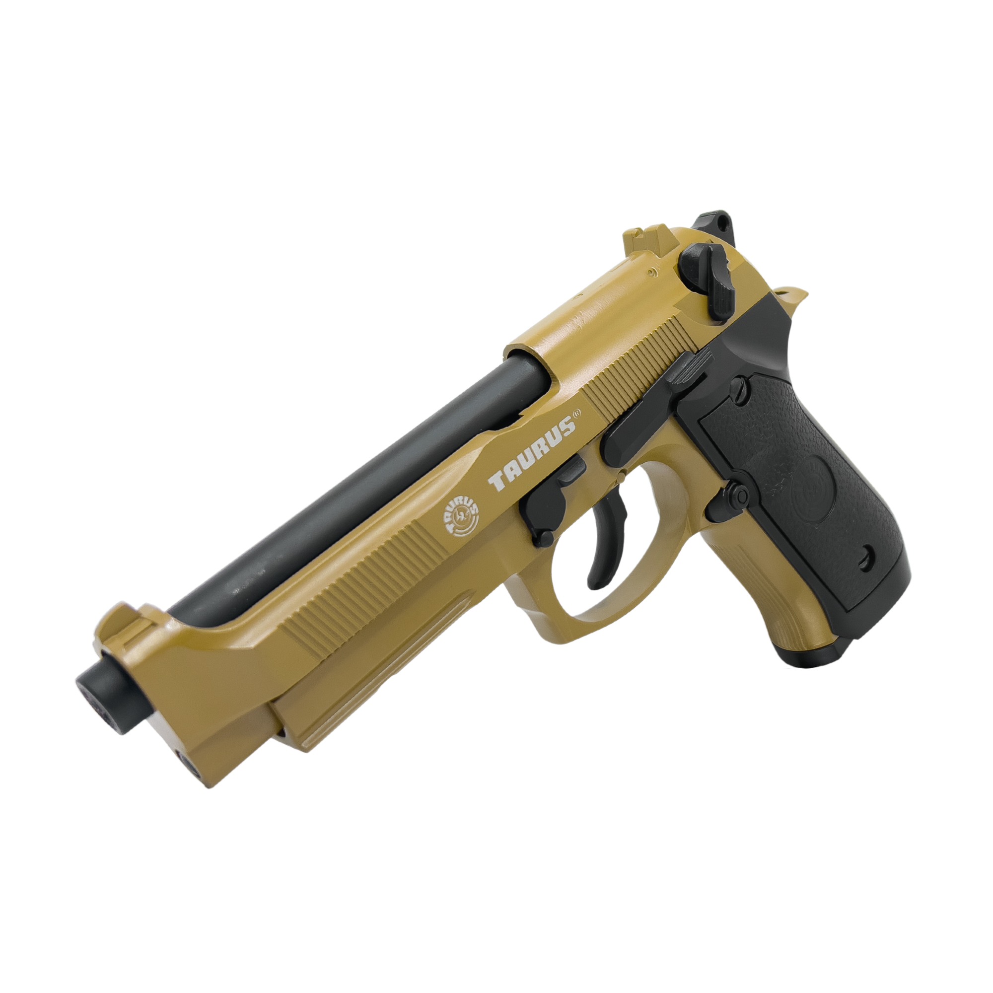 Tan Double Bell M92 Metal Green Gas Blowback Pistol - Gel Blaster ...
